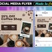 Coffee Shop Marketing Flyer, DIY Canva Coffee Shop Marketing Template ...