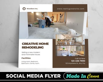 Remodeling Flyer Template - Etsy