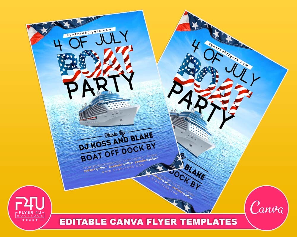 Boat Tour Flyer DIY Canva Boat Tour Flyer Template 2022 - Etsy