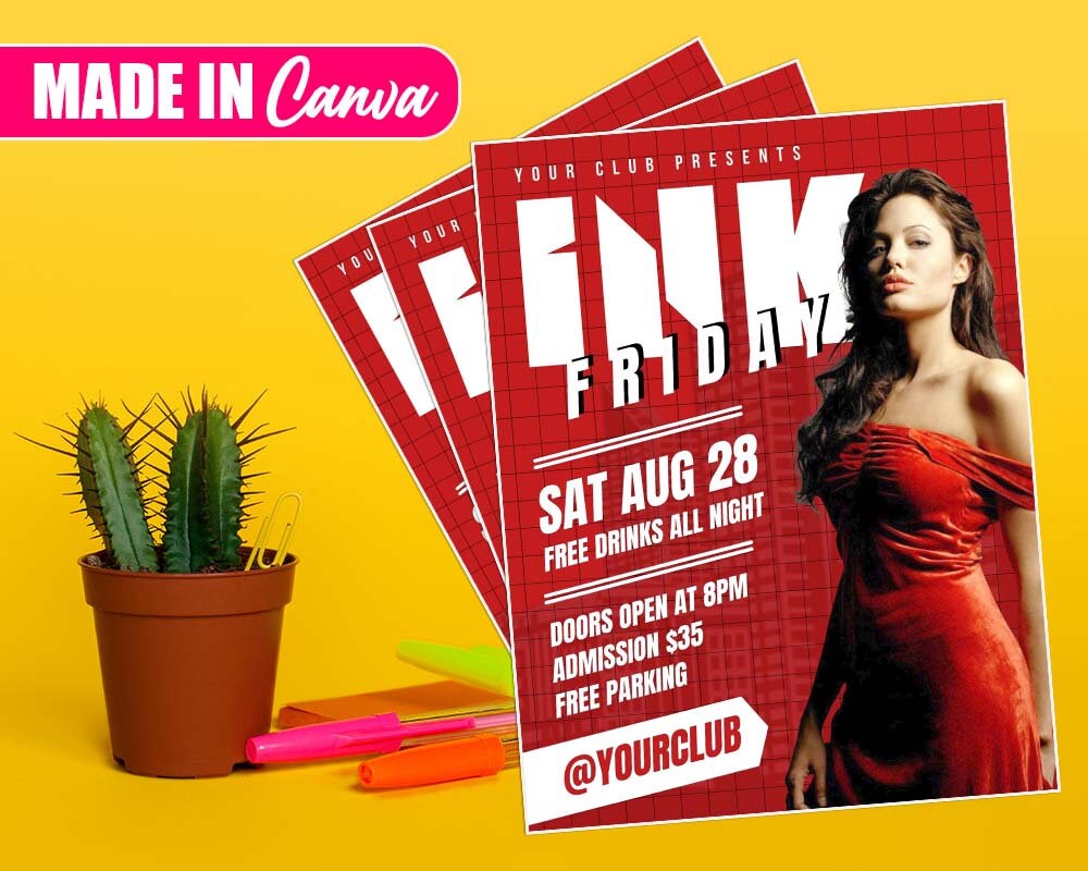 Too Hot Flyer, DIY Canva Too Hot Flyer, Editable Canva US Letter Size ...