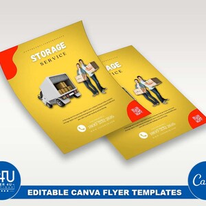 Storage Service Flyer DIY Canva Storage Service Flyer | Etsy