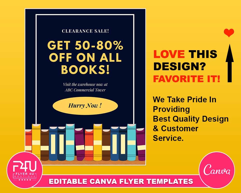 Book Promotion Flyer DIY Canva Book Promotion Flyer Template | Etsy