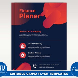 Financial Planer Flyer DIY Financial Planer Writer Flyer - Etsy