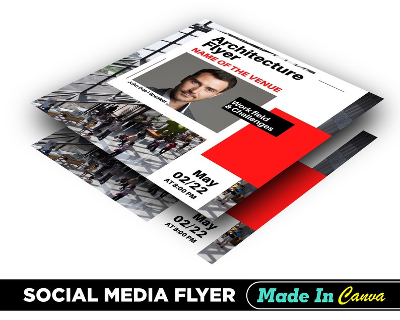 Architecture Flyer, DIY Canva Architecture Flyer Template 2022 ...