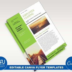 Employee Leasing Flyer, DIY Canva Employee Leasing Flyer Template 2022 ...