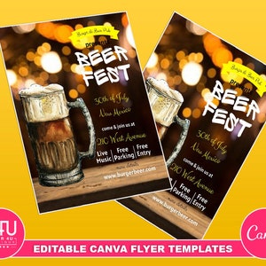 Brew Pub Flyer DIY Canva Brew Pub Flyer Template 2022 - Etsy