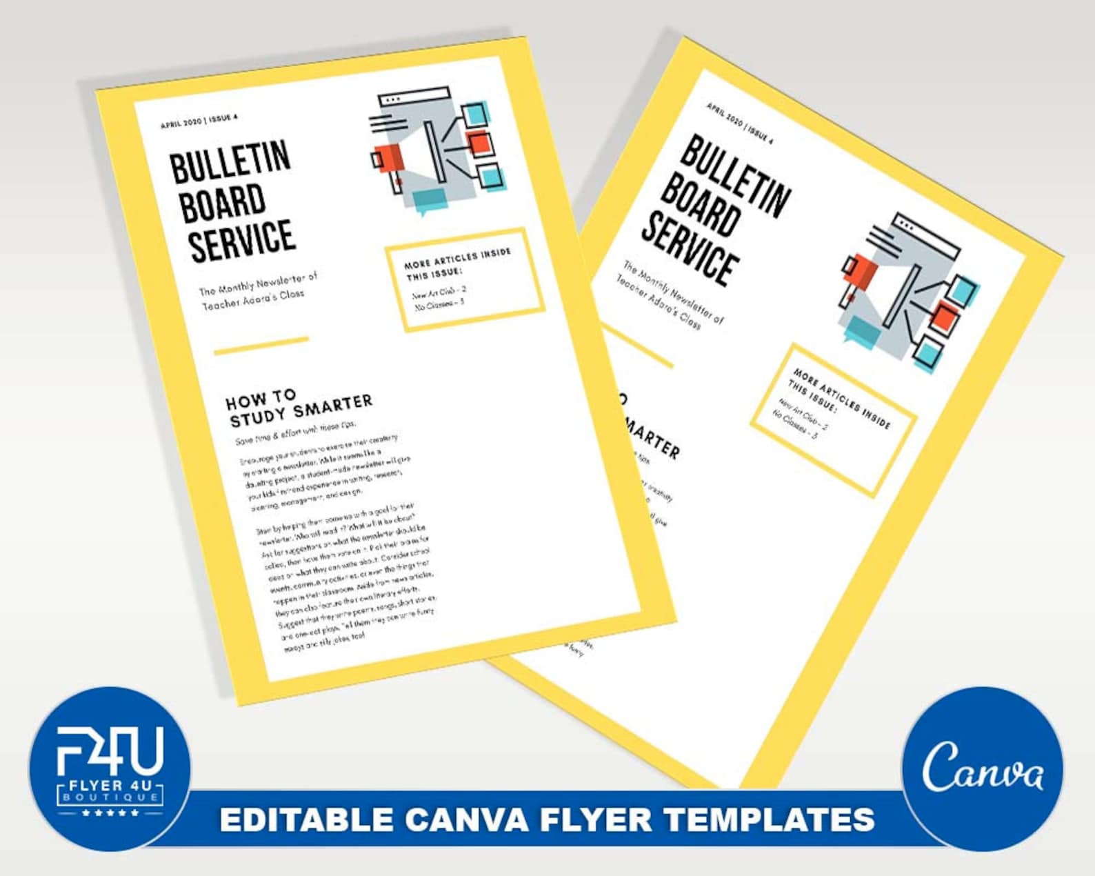 Bulletin Board Service Service Flyer DIY Canva Bulletin Board | Etsy