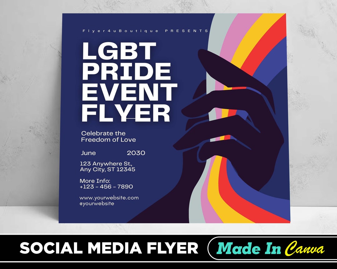 Lgbt Pride Event Flyer Diy Canva Lgbt Pride Event Flyer Template 2022