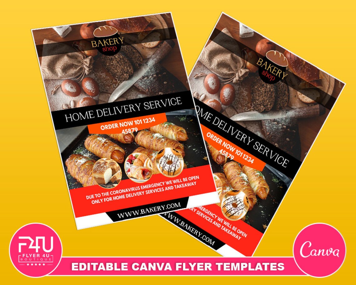 Home Bakery Flyer DIY Home Bakery Writer Flyer Template 2022 - Etsy