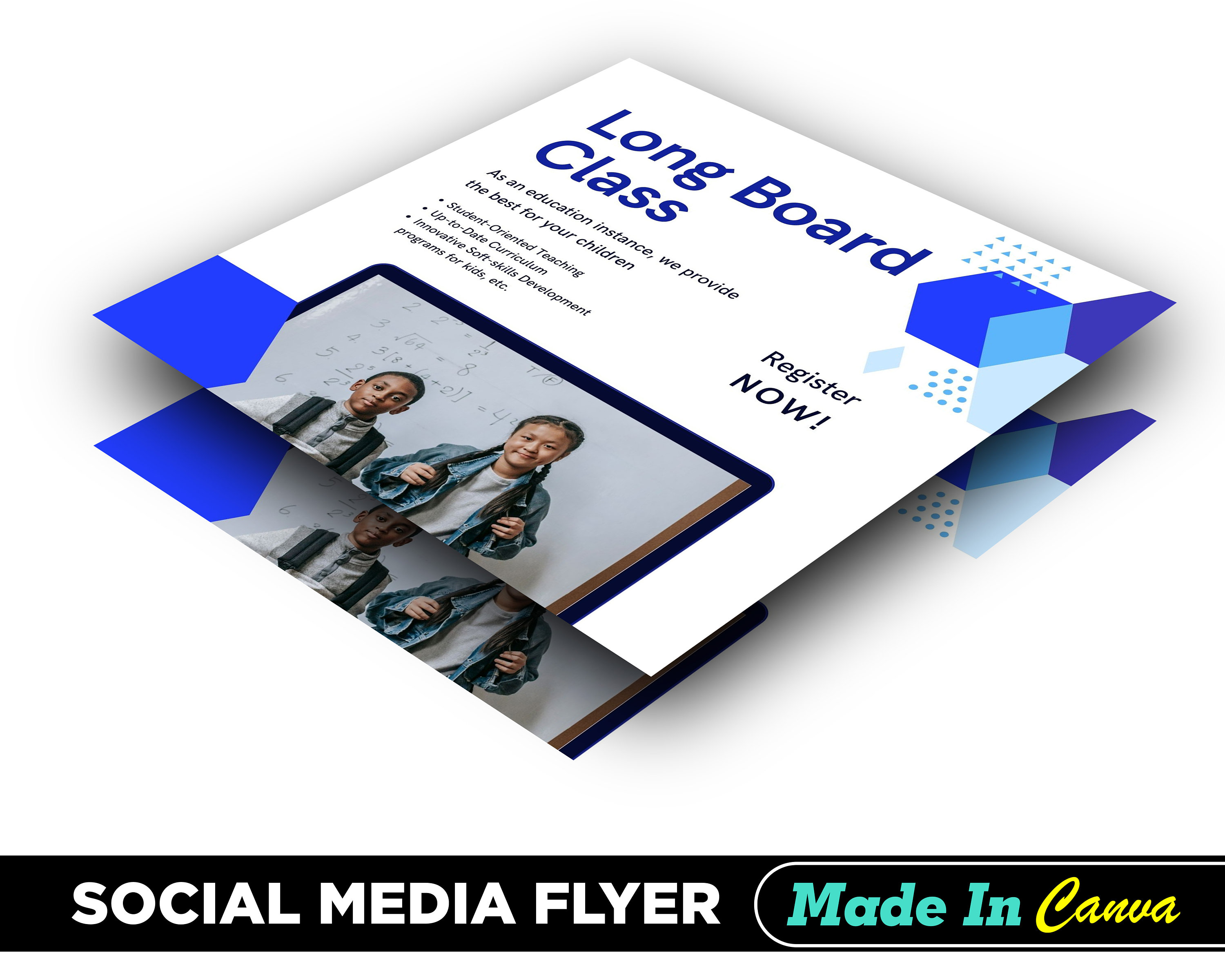 Longboard Class Flyer DIY Canva Longboard Class Flyer - Etsy