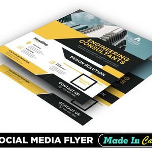 Engineering Consultants Flyer, DIY Canva Engineering Consultants ...