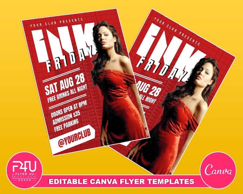 Too Hot Flyer, DIY Canva Too Hot Flyer, Editable Canva US Letter Size ...