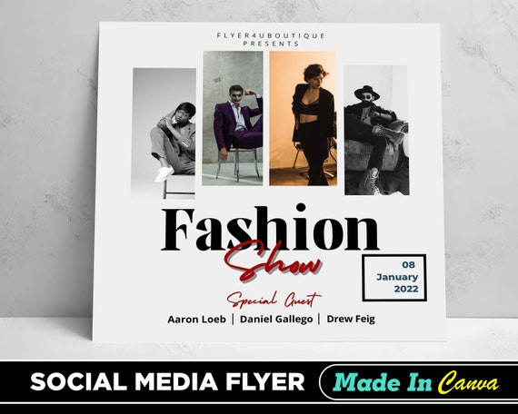 Fashion Show Flyer Fashion Show Flyer Template Afbeelding Door
