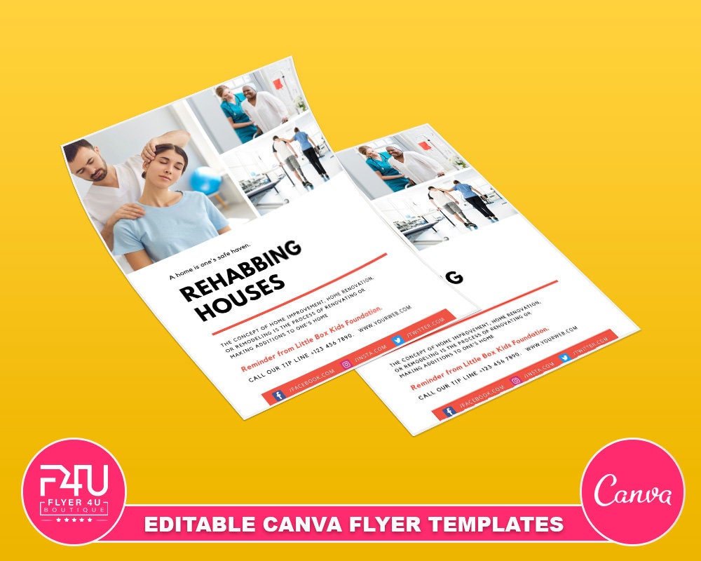 Rehabbing Houses Flyer DIY Canva Rehabbing Houses Flyer - Etsy
