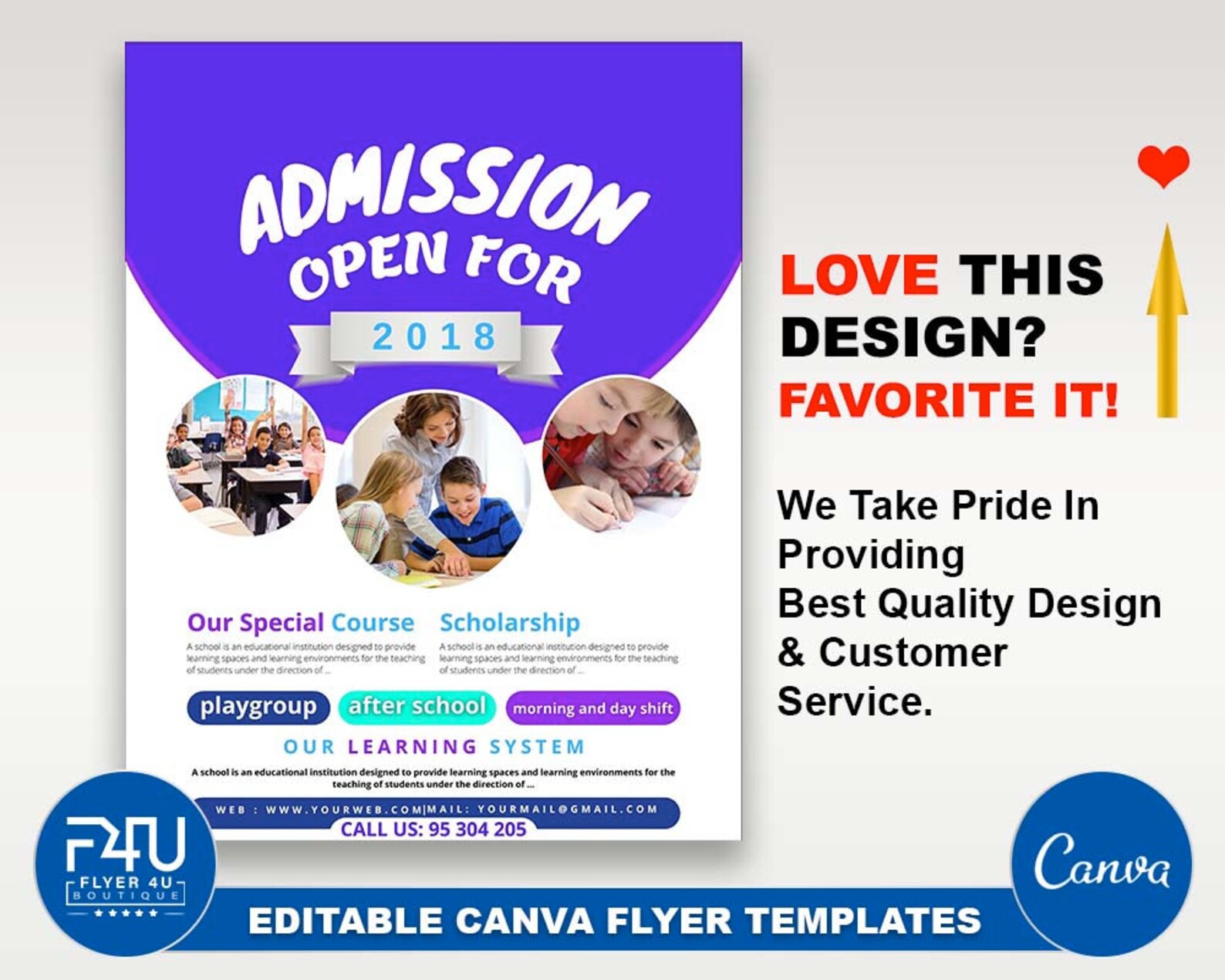 School Flyer DIY Canva School Flyer Template 2022 Editable - Etsy