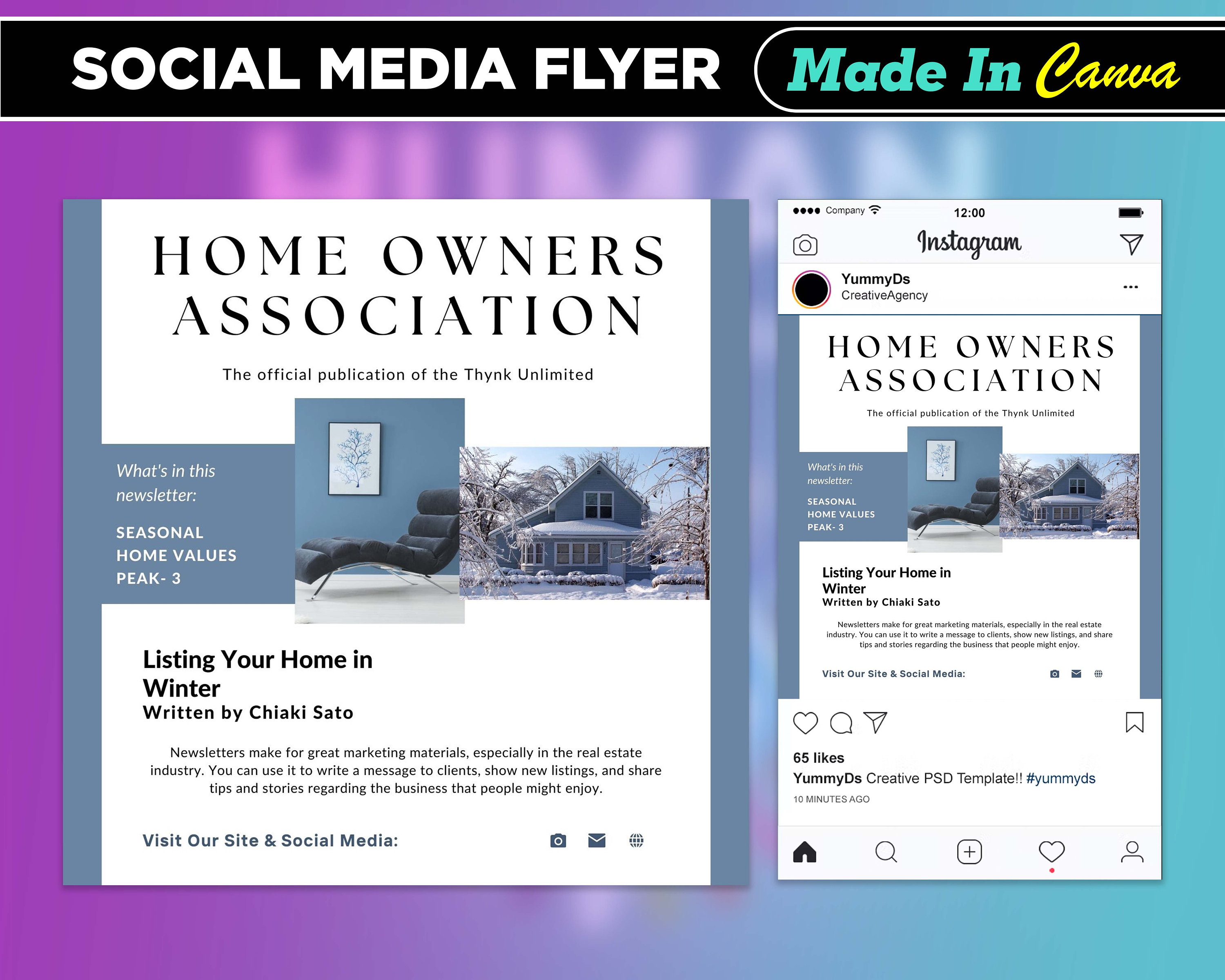 Homeowners Association Flyer, DIY Canva Homeowners Association Flyer ...