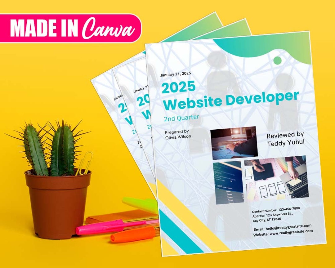Website Developer Flyer, DIY Canva Website Developer Flyer Template ...
