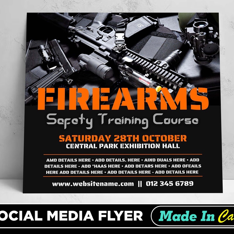 Firearm Template - Etsy