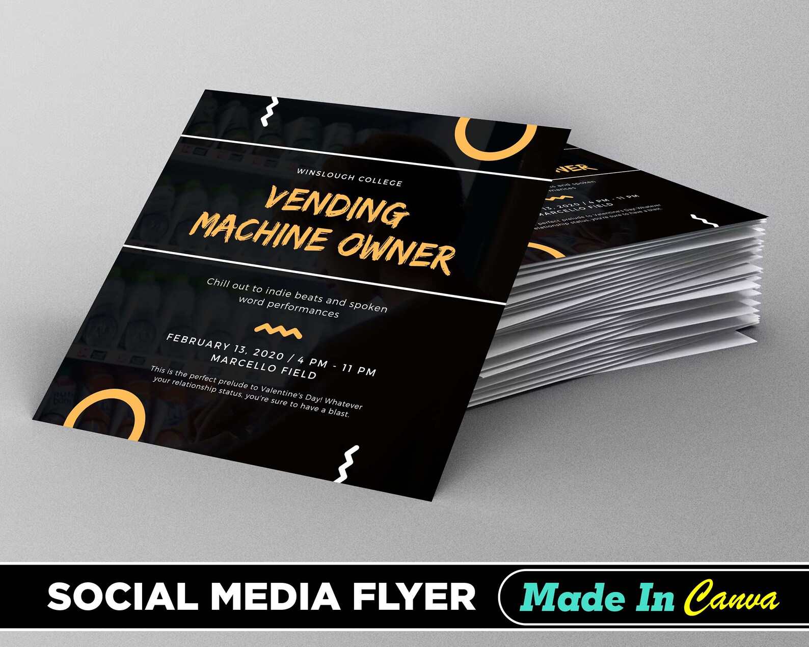 Vending Machine Flyer, DIY Canva Vending Machine Flyer Template ...