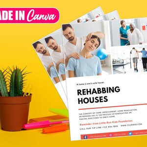 Rehabbing Houses Flyer, DIY Canva Rehabbing Houses Flyer Template 2022 ...