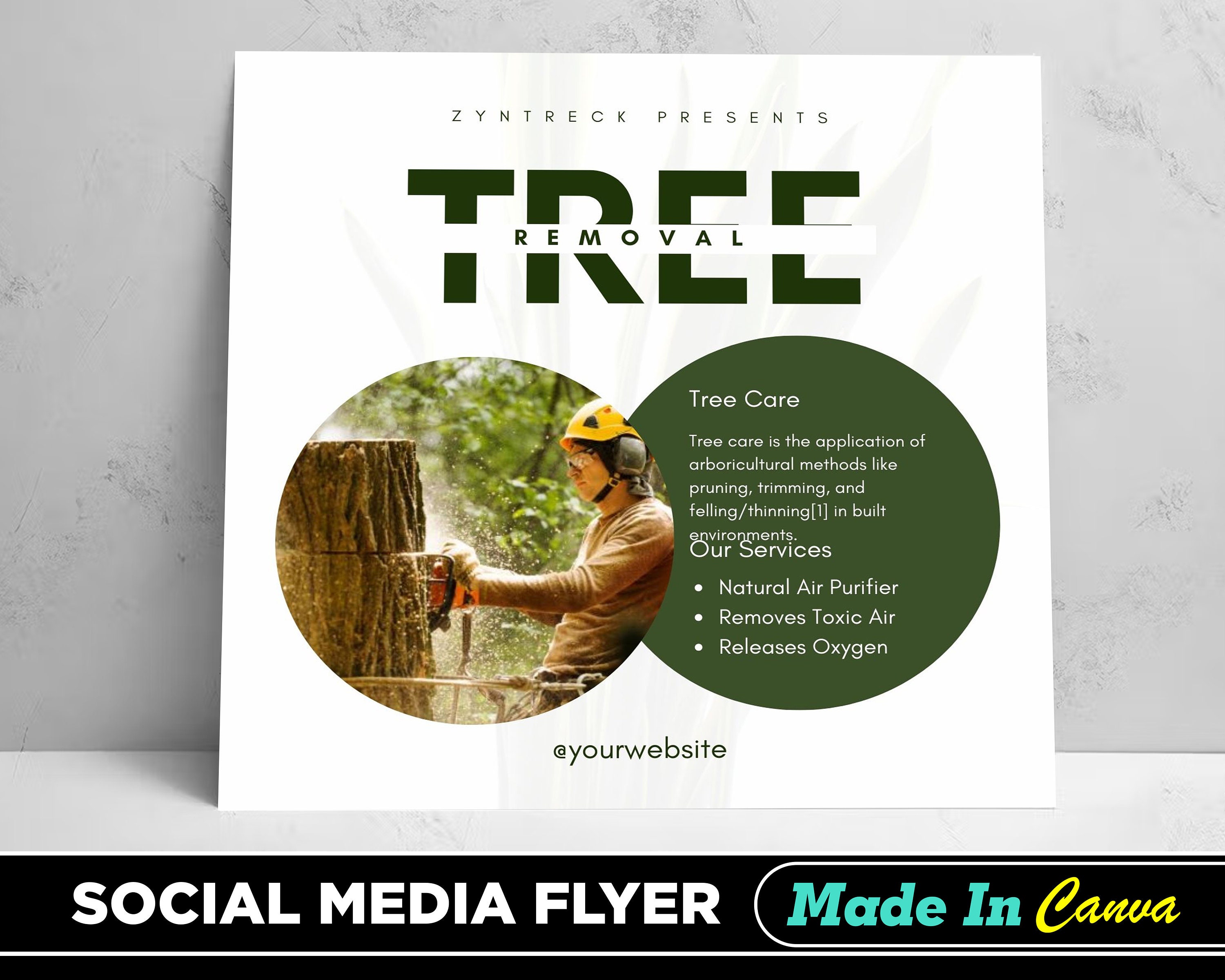 Tree Removal Flyer, DIY Canva Tree Removal Flyer Template 2022 ...