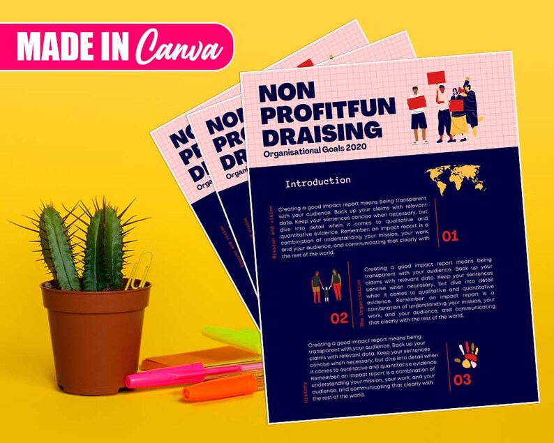 Nonprofit Fundraising Flyer, DIY Canva Nonprofit Fundraising Flyer ...
