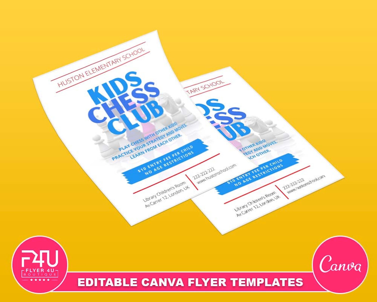 Kids Debate Club Flyer DIY Canva Kids Debate Club Templates - Etsy