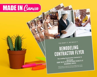 Remodeling Flyer Template - Etsy