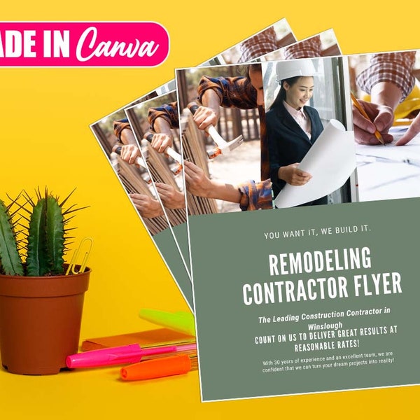 Remodeling Flyer - Etsy