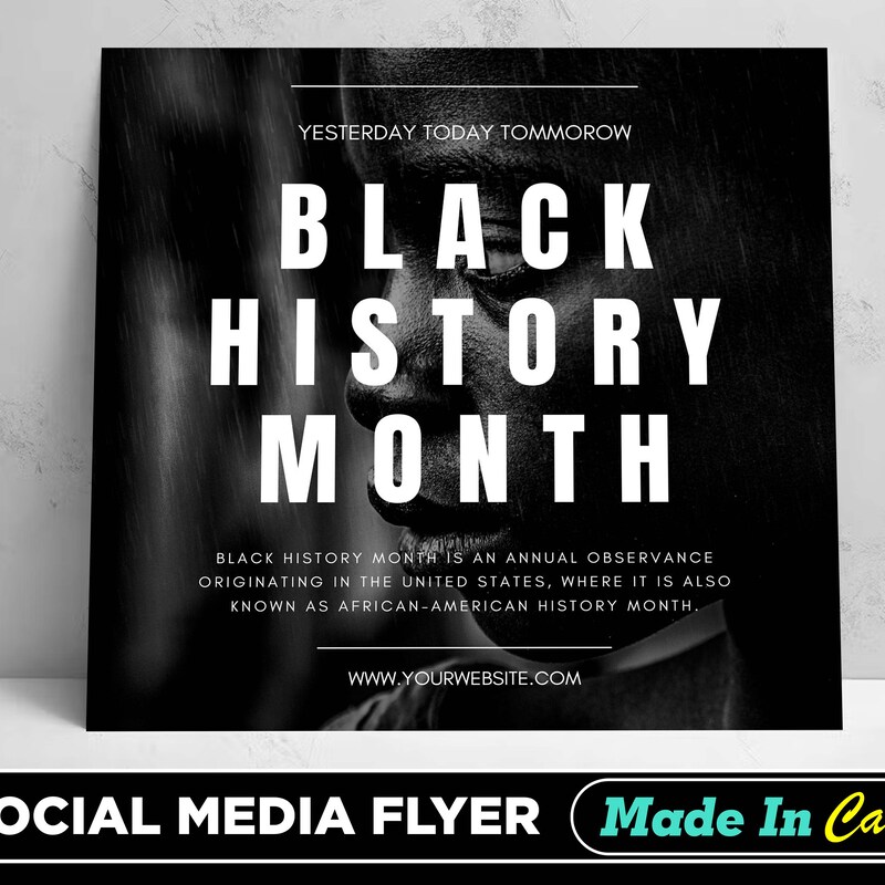 Black History Month Flyer, - Etsy