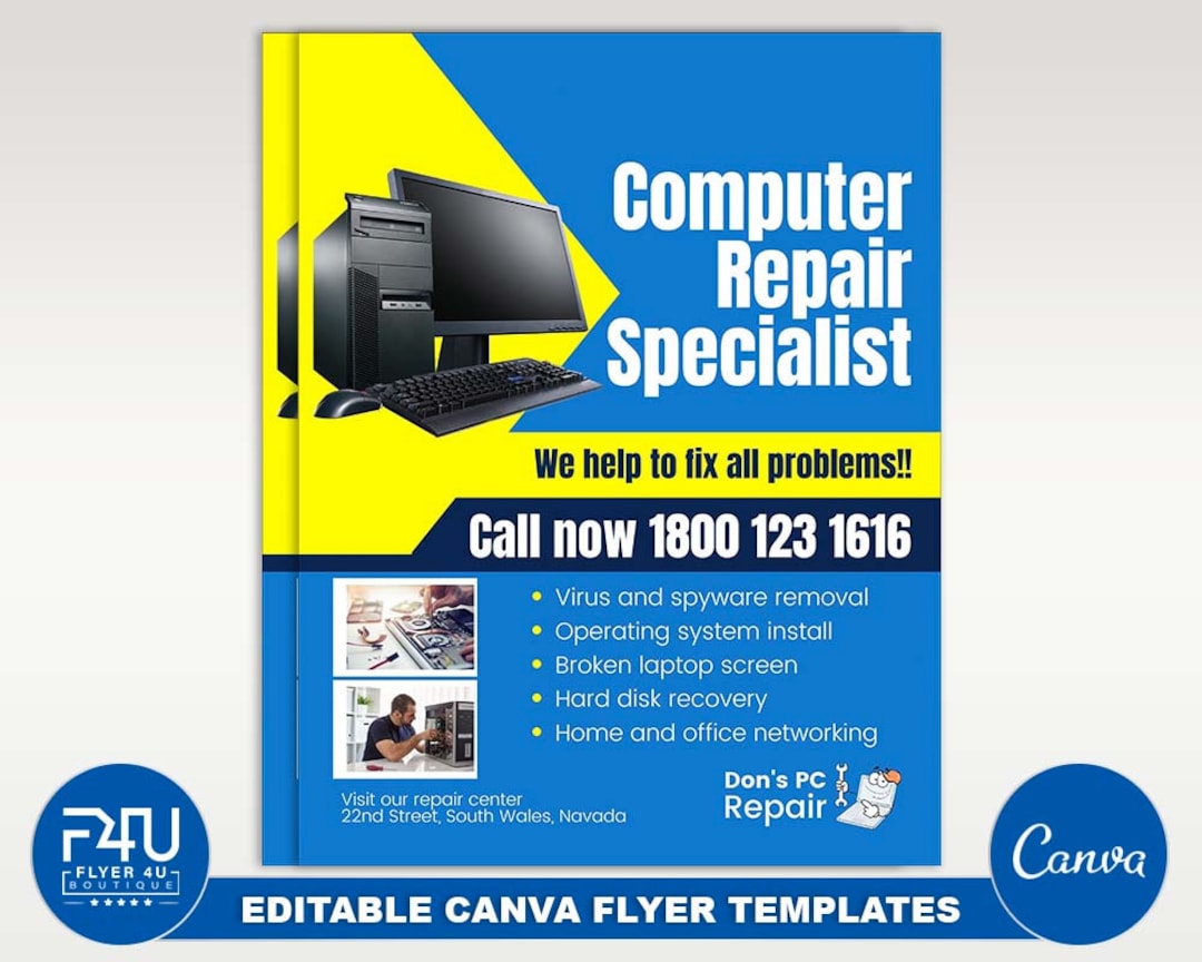 Computer Repair Flyer Examples
