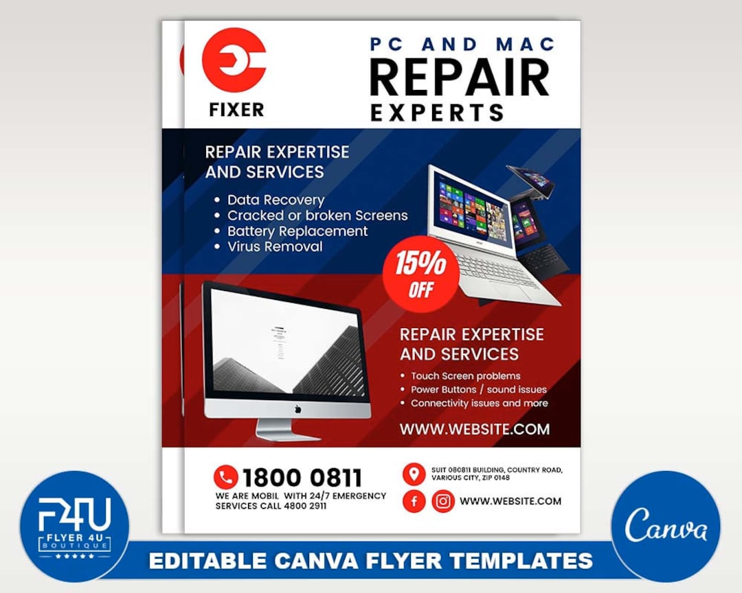 Computer Repair Flyer Psd
