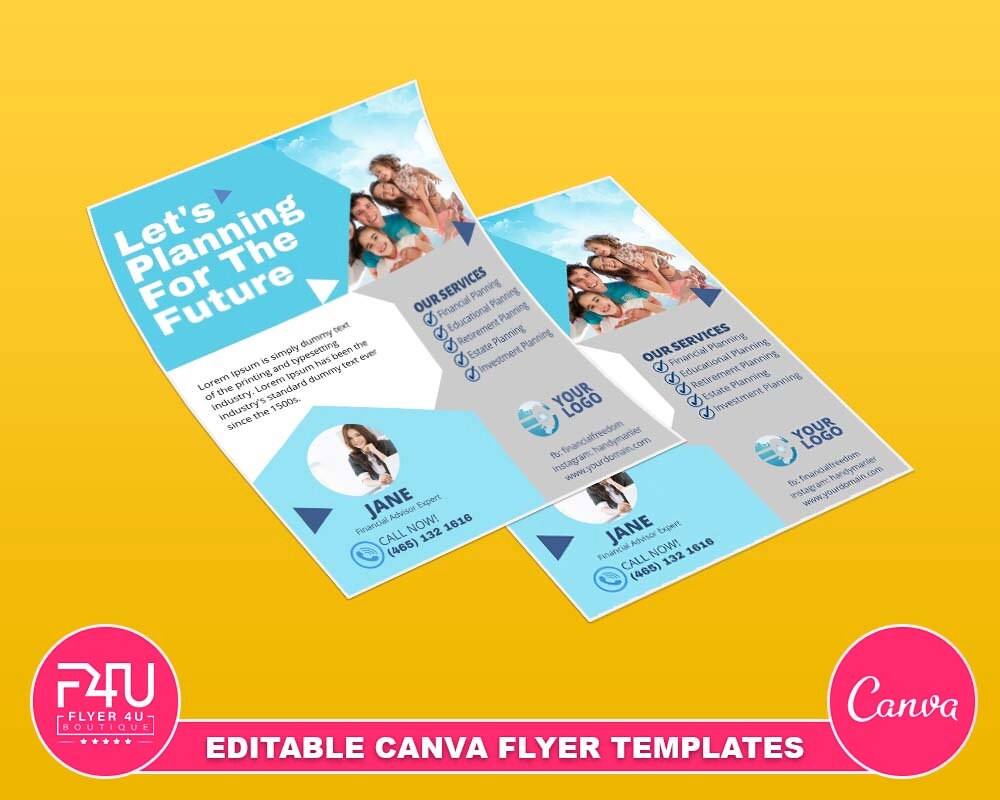 Estate Planning Service Flyer, DIY Canva Estate Planning Service ...