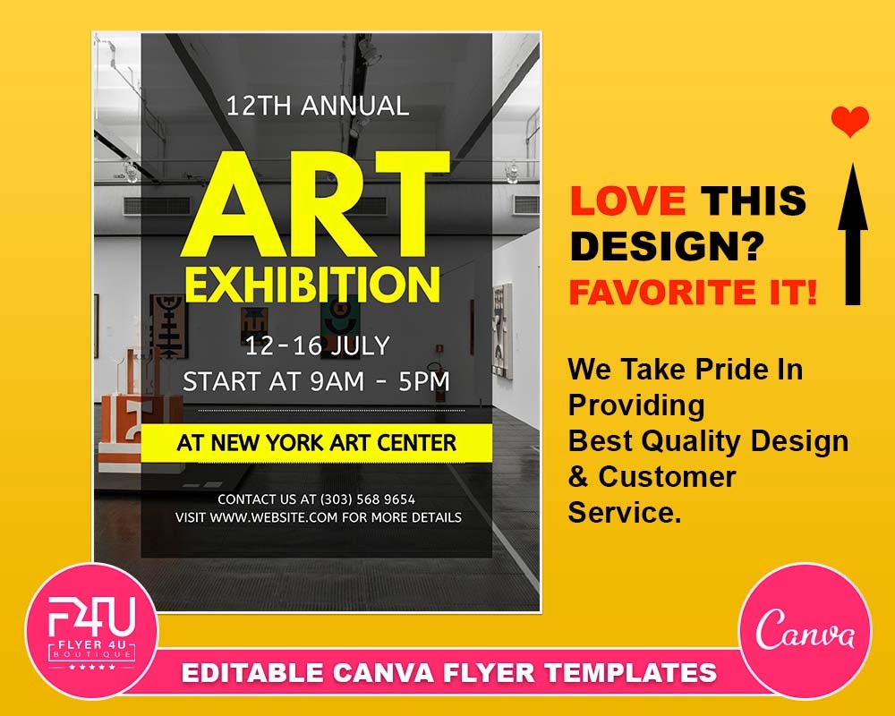 Floating Art Gallery Flyer DIY Canva Floating Art Gallery - Etsy