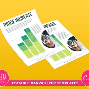 Price Increase Flyer, DIY Canva Price Increase Templates, Editable ...