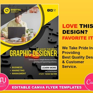 Graphic Design Flyer, DIY Canva Graphic Design Flyer Template 2022 ...