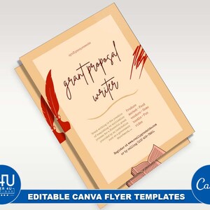 Grant Proposal Writer Flyer, DIY Canva Grant Proposal Writer Flyer ...