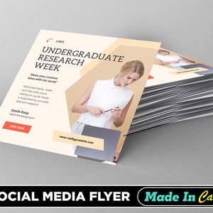 Research Week Flyer, DIY Canva Research Week Flyer Template 2022 ...