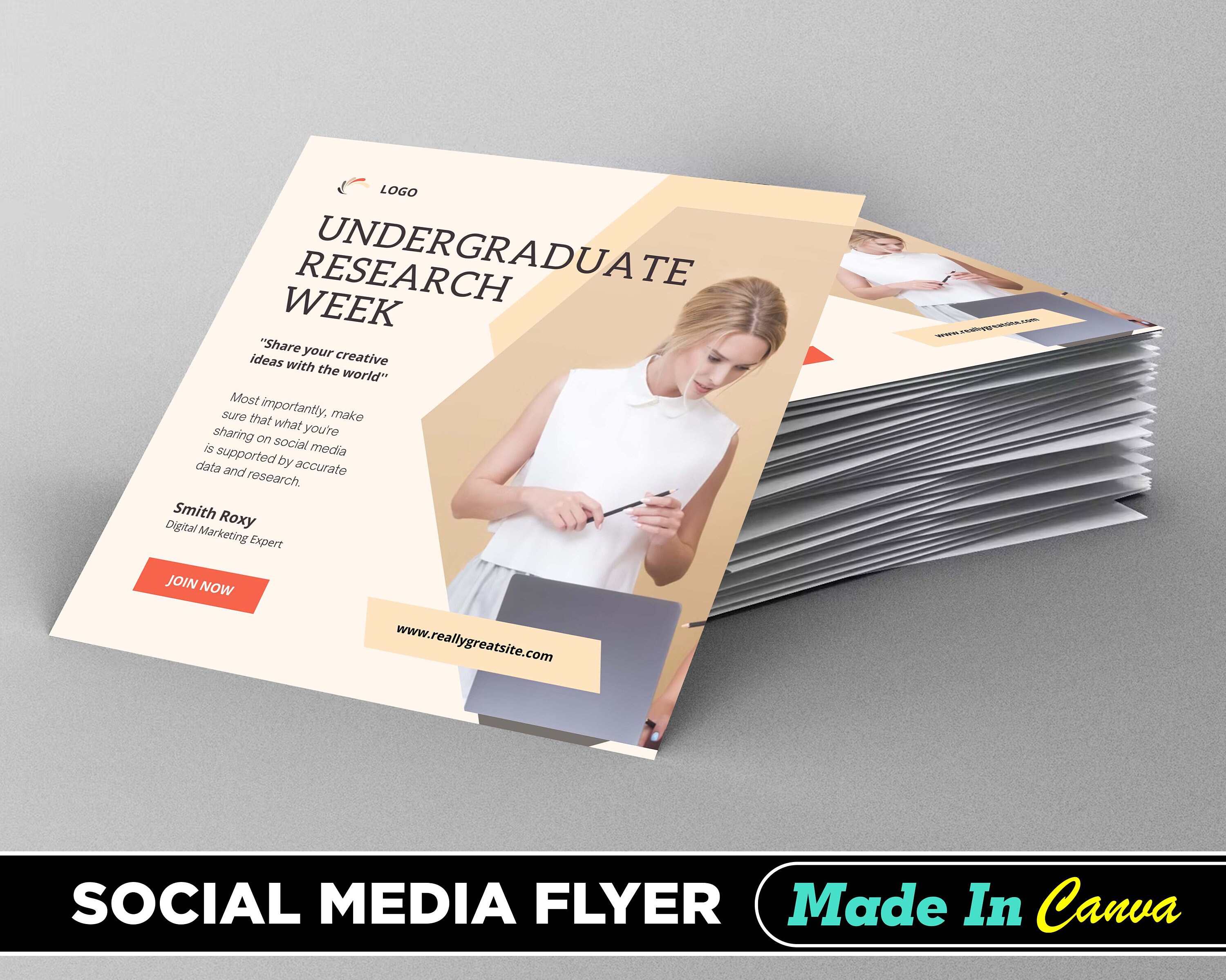 Research Week Flyer DIY Canva Research Week Flyer Template - Etsy