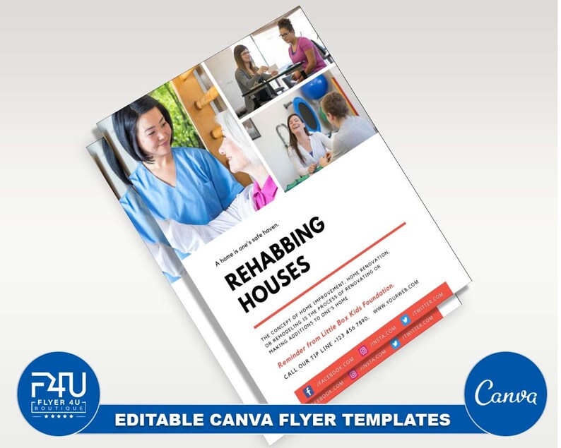 Rehabbing Houses Flyer DIY Canva Rehabbing Houses Flyer | Etsy