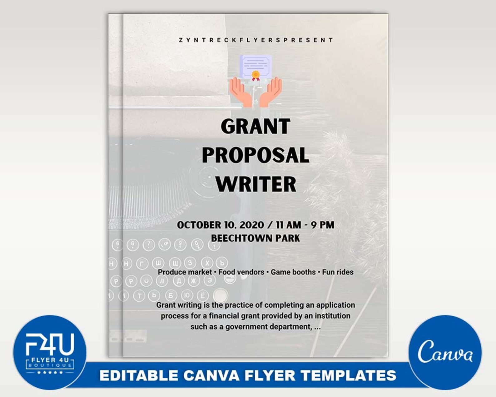 Grant Proposal Writer Flyer DIY Canva Grant Proposal Writer - Etsy