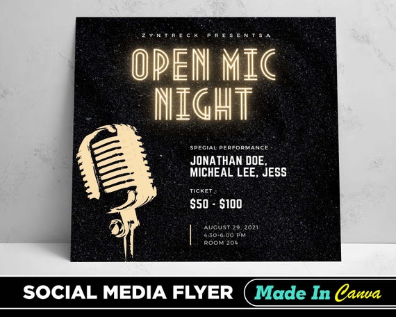 Open Mic Night Flyers