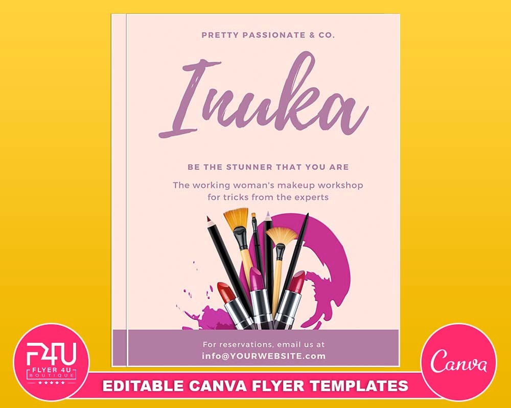 Inuka Flyer, DIY Canva Inuka Templates, Editable Canva US Letter Size ...