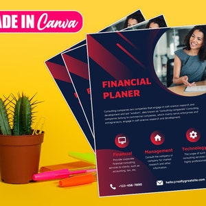 Financial Planer Flyer DIY Financial Planer Writer Flyer - Etsy