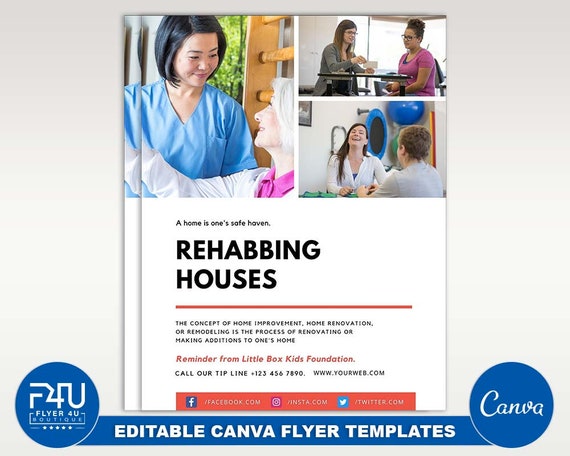 Rehabbing Houses Flyer DIY Canva Rehabbing Houses Flyer - Etsy