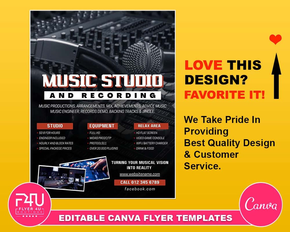 Studio Flyers DIY Canva Studio Flyers Editable Canva US | Etsy