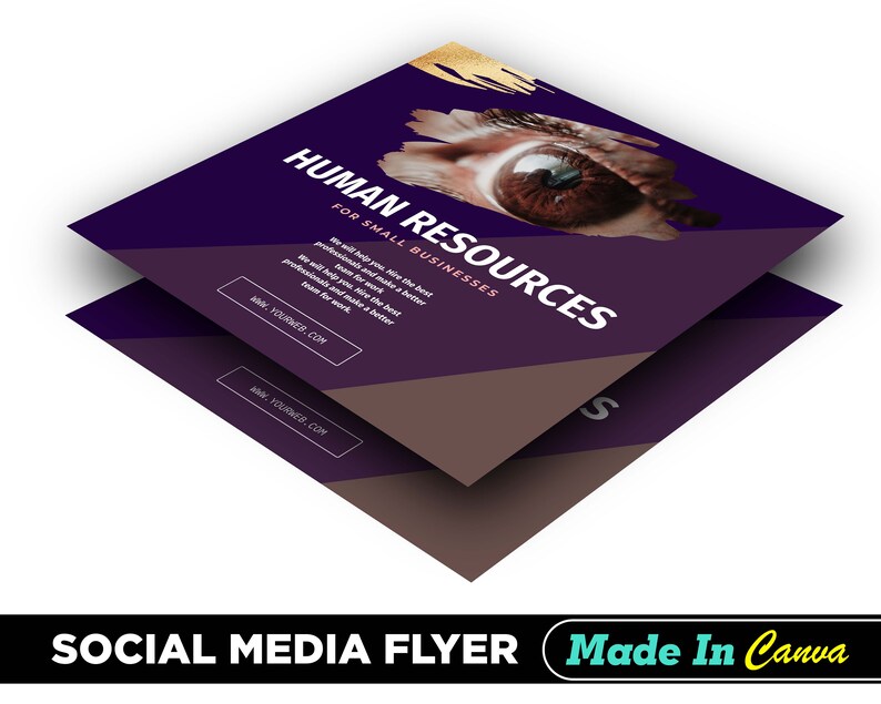 Human Resources Flyer, DIY Canva Human Resources Flyer Template 2022 ...