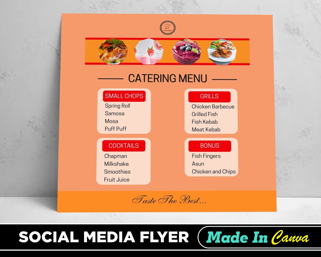 Small Chops Flyer, DIY Canva Small Chops Flyer Template, Editable Canva ...