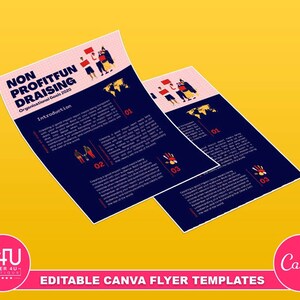 Nonprofit Fundraising Flyer, DIY Canva Nonprofit Fundraising Flyer ...