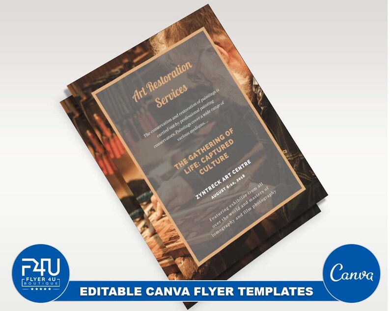 Art Restoration Flyer DIY Canva Art Restoration Flyer - Etsy